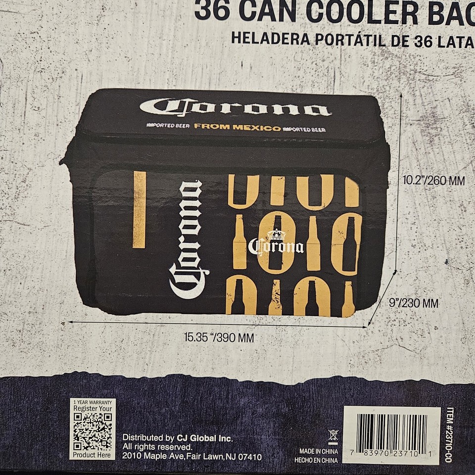 CORONA 36 CAN COOLER BAG, BLACK AND GOLD NEW | eBay