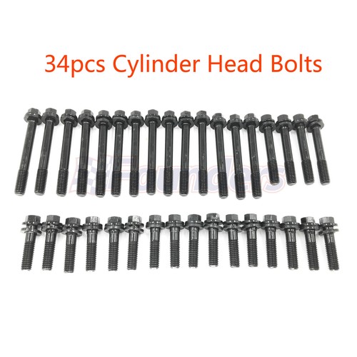 SBC Small Block Aluminum Steel Head Bolts Heads for Chevrolet SBC 350 ...