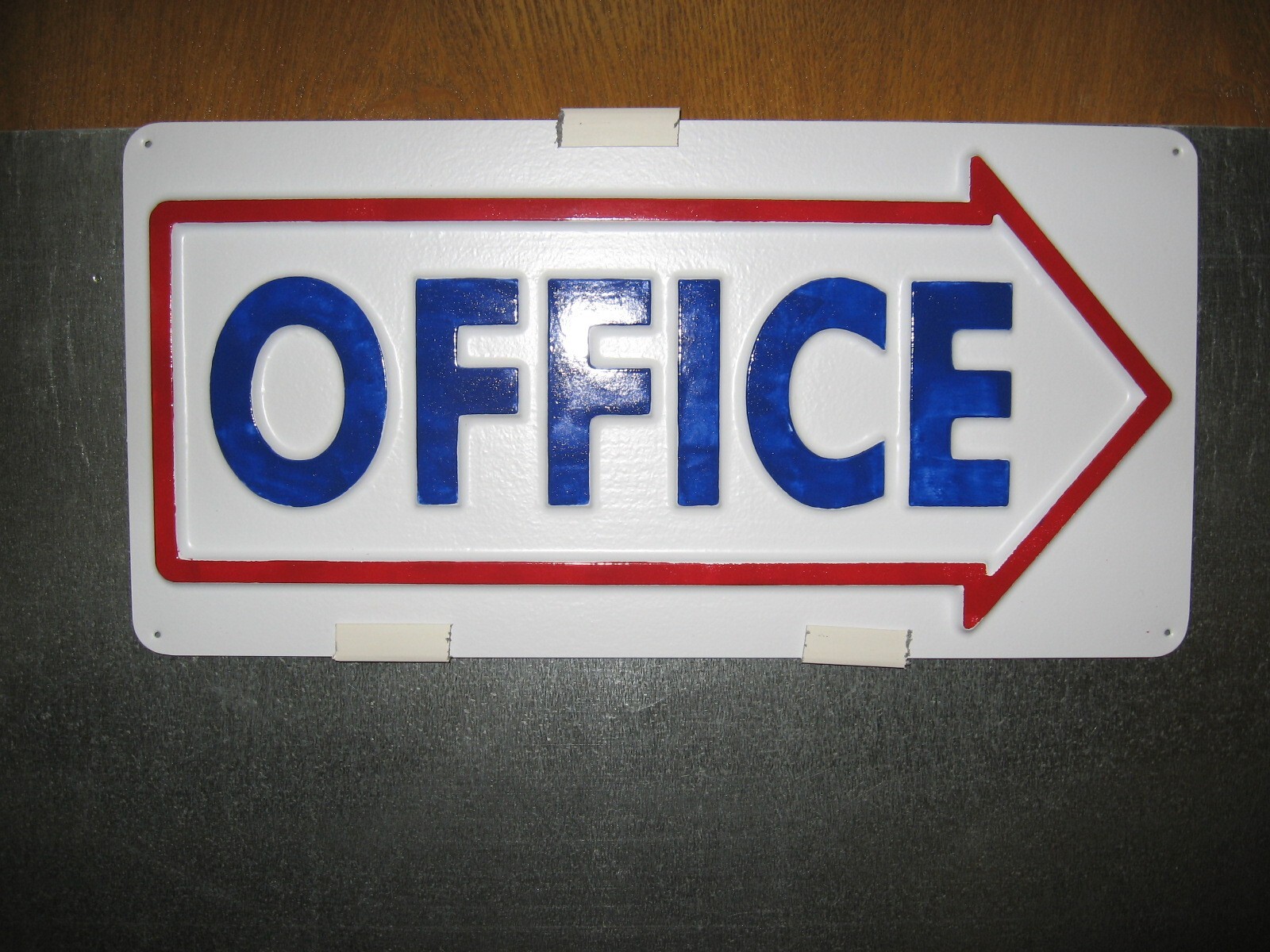 OFFICE ARROW FRAME RIGHT 3-D Embossed Plastic 6x14 Sign, High ...