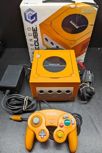 Nintendo Spice Orange Gamecube Boxed w/ Controller Region Mod DOL-001 ...