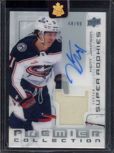2022 UPPER DECK PREMIER KENT JOHNSON SUPER ROOKIE AUTO PATCH /99 | eBay