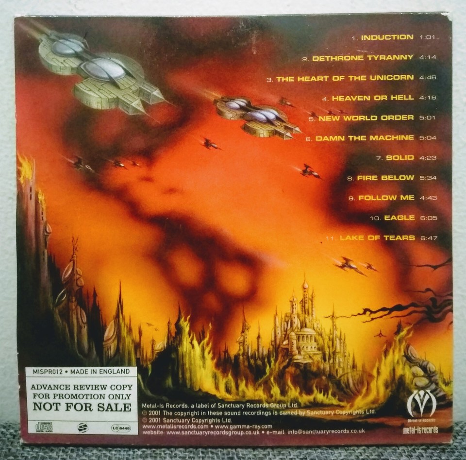 Gamma Ray – No World Order. Full length album promo CD edition | eBay