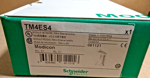 Schneider Electric TM4ES4 , Modicon Series TM4-4 Ethernet Switch, New ...