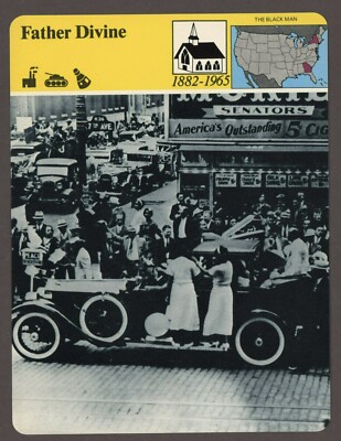 Father Divine Story of America Religion Tradition History Card | eBay
