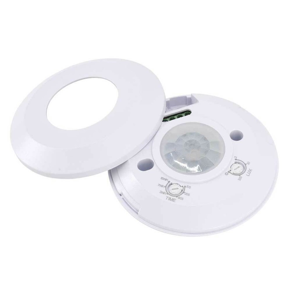 360 Degree PIR Motion Sensor Occupancy Slim Flat Ceiling Light Switch ...