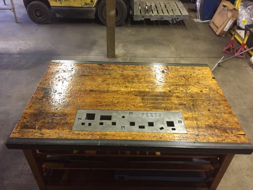 Pexto Stake Table 40”X 100” Metalsmith Tinsmith Blacksmith Table — Will ...
