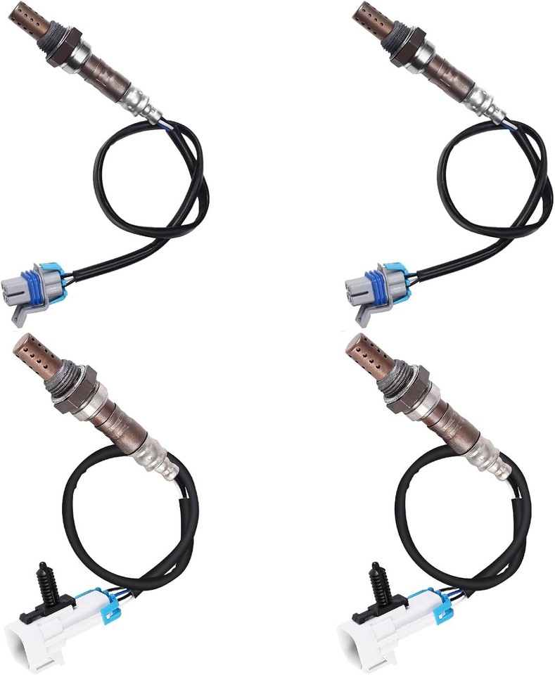 234-4256 & 234-4668 Oxygen Sensor Up+Downstream For GMC Yukon Chevy ...