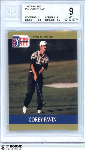 Corey Pavin RC BGS 9 1990 Pro Set Golf Rookie Card #62 POP 3 | eBay