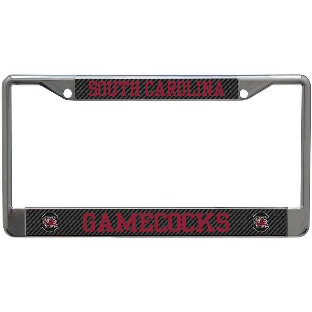 South Carolina Gamecocks Metal License Plate Frame - Carbon Fiber | eBay