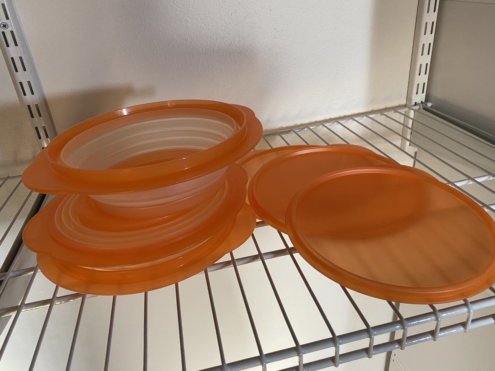 Tupperware – Orange Flat Out 3 Collapsible 4 Cup Bowl #5453 New | eBay