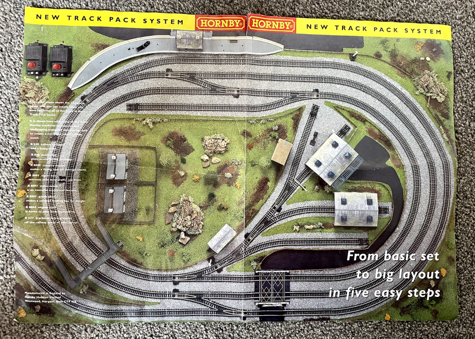Hornby OO gauge large train set based on Trak Mat layout from around ...
