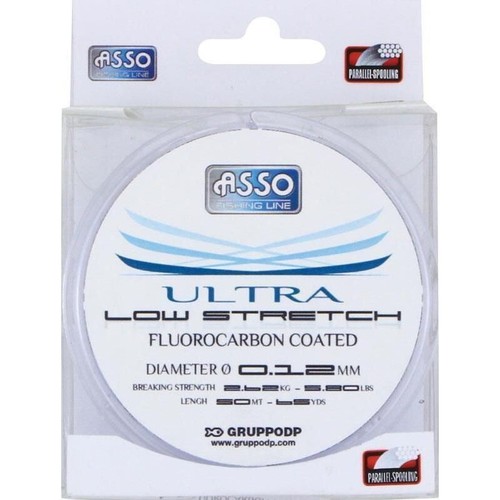 Asso Ultra Low Stretch Fluoro Line 300m Sea Fishing - All Breaking ...