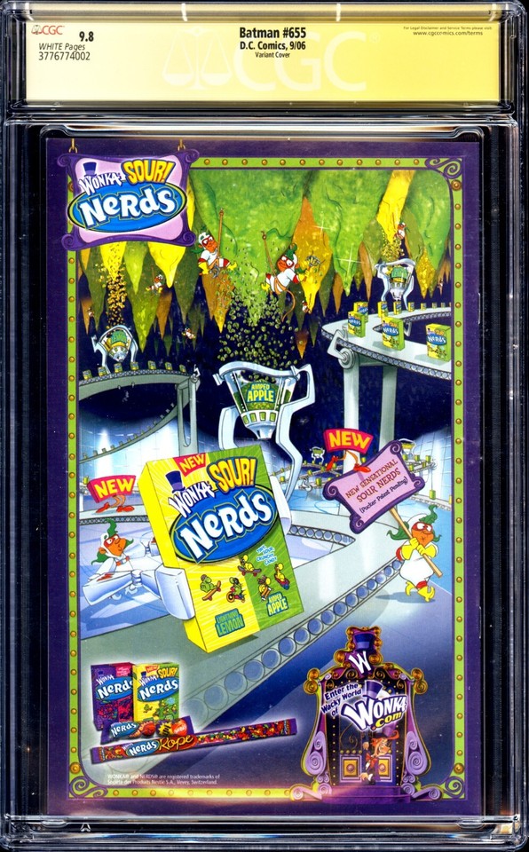 Batman #655 CGC 9.8 SS Signed Adam Kubert 2006 - 1st Damian Wayne ...