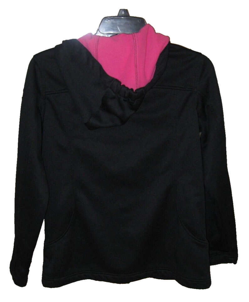 Reebok Teen Hoodie Black / Pink Semi - Fitted Sz L (14-16) Fleece Lined ...