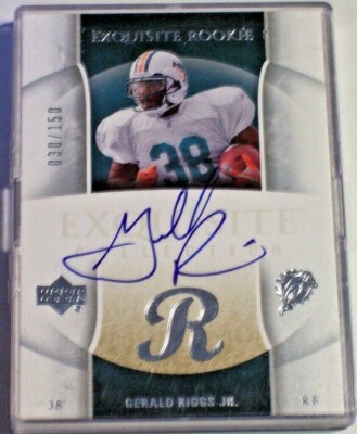 06 Exquisite Collection Rookie Autograph Gerald Riggs Jr. /150 ...