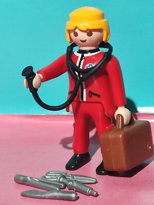 PLAYMOBIL FIGURE DOCTOR MEDICAL NURSE HOSPITAL AMBULANCE CLINIC DOCTOR ...