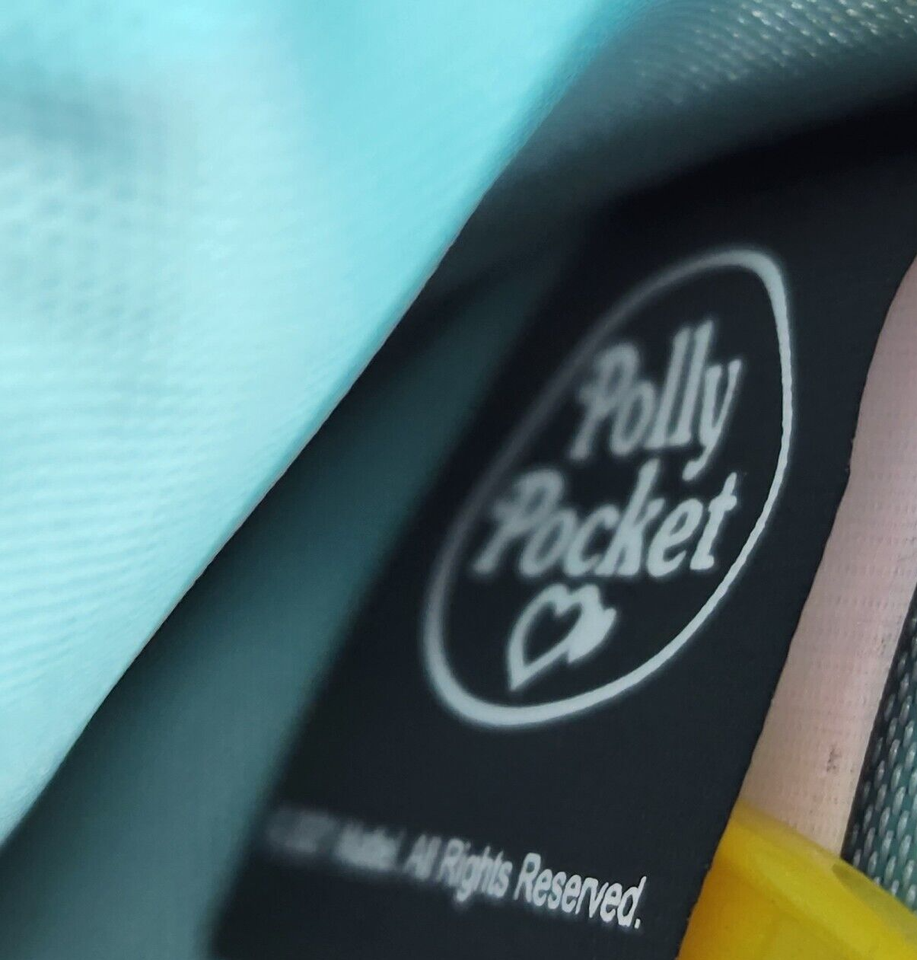 NEW 2021 MATTEL POLLY POCKET PINK + TEAL LONG CLUTCH ZIPPER WALLET W ...