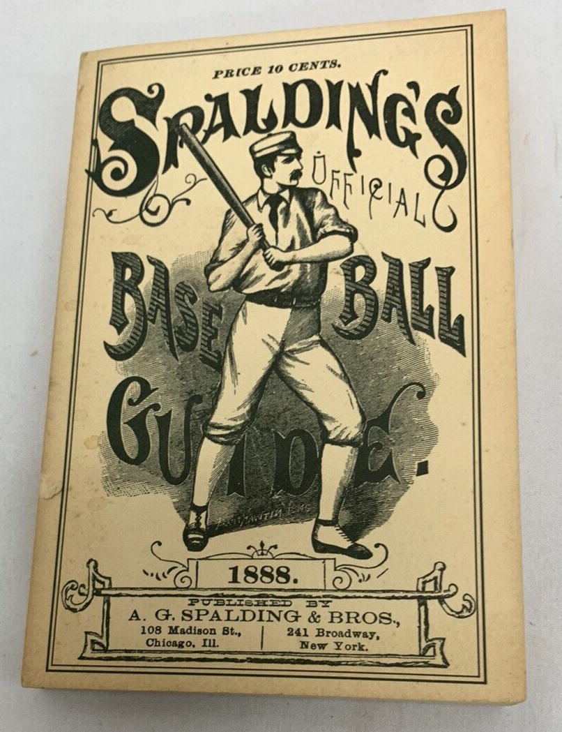 Spalding Baseball Guide, 1888 (1988, Trade Paperback, Reprint) for sale ...