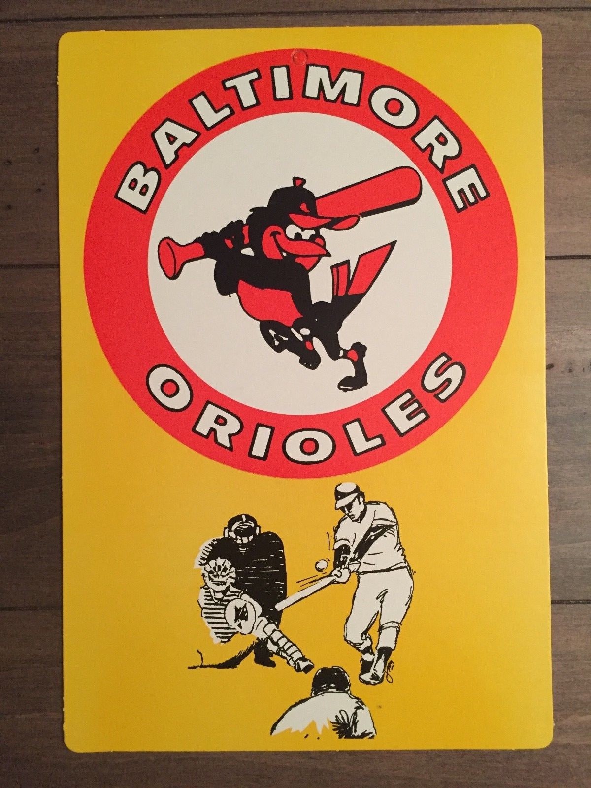 Baltimore Orioles 1973 MLB vintage sign - 8" x 11 1/2" -classic logo | eBay