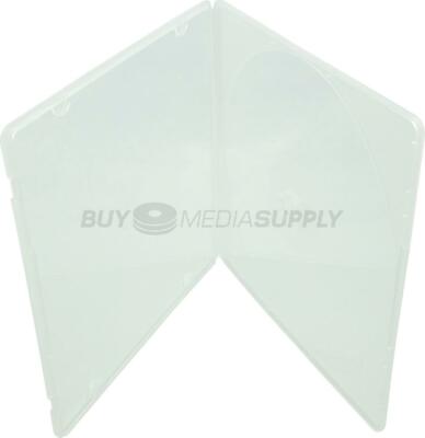 5mm Slimline Clear 1 Disc CD/DVD PP Poly Case / Outer Plastic Wrap Lot ...