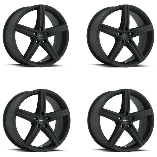 Set 4 18" Vision Street 469 Boost Satin Black Wheels 18x8 5x4.5 Rims ...