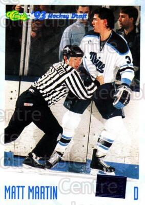 1993 Classic Hockey Draft #57 Matt Martin | eBay