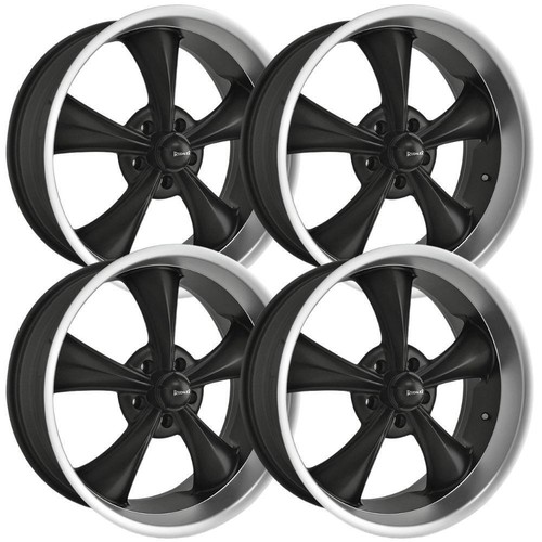 (Set-4) Ridler 695 20x10 5x127 0mm Black Machined Wheels Rims 20 Inch ...
