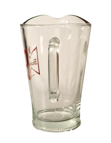 Vintage Budweiser "Bud King of Beers" Heavy Glass Beer Pitcher 9"H ...