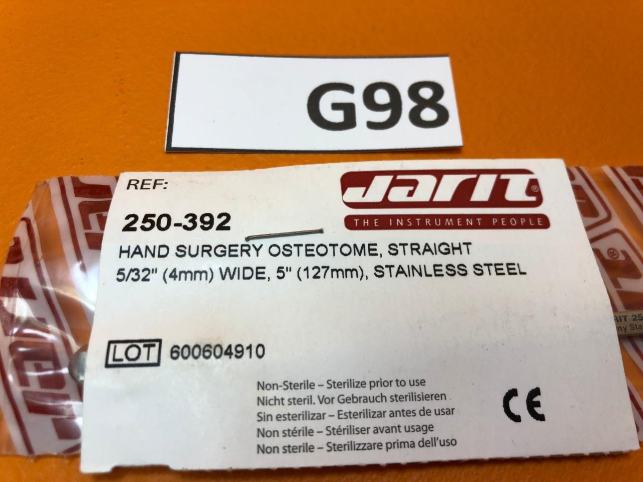 Integra Jarit 250-392 Hand Surgery Osteome, Straight, 5/32" Wide, 5" - New | eBay
