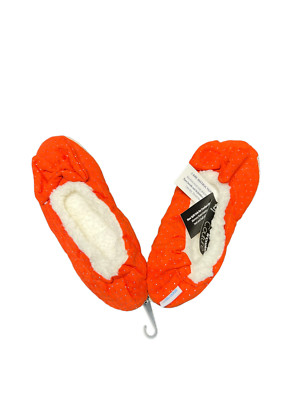 Snoozies Couture Slippers Faux Fur Inside Red Pin Dots Bow Size Small 5 ...