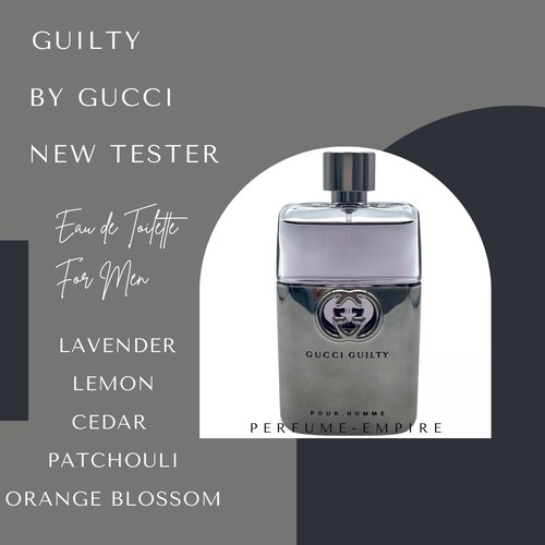 GUILTY Pour Homme by Gucci 3.0 / 3 oz 90 ml EDT Cologne for Men tester ...