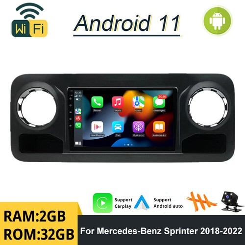 10" Android 11 Car GPS Carplay Radio Stereo For Mercedes-Benz Sprinter ...
