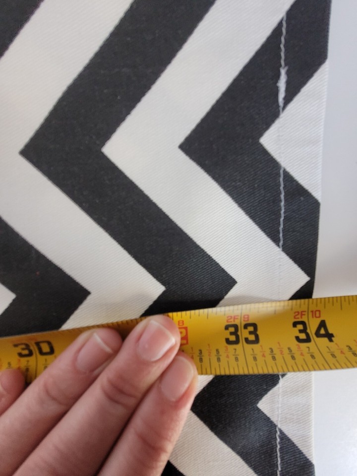 Black and White Chevron Table Runner 16 in x 34 in | eBay