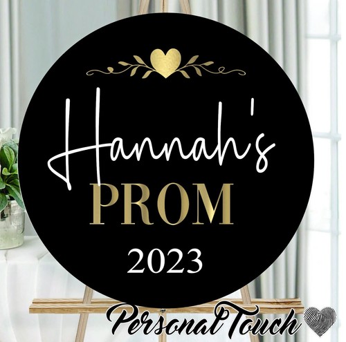 Personalised Prom Formal decal for backdrop circle balloon board ...