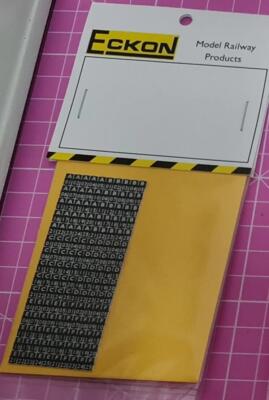 Signal ID plates A-F 1-25 Eckon EA17 | eBay