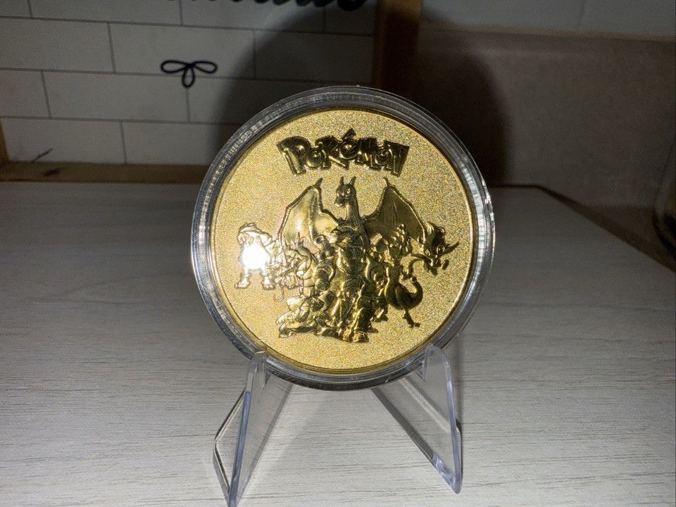 Pokemon Blastoise Collectible Coin Gold Metal Medallion Pokemon TCG | eBay