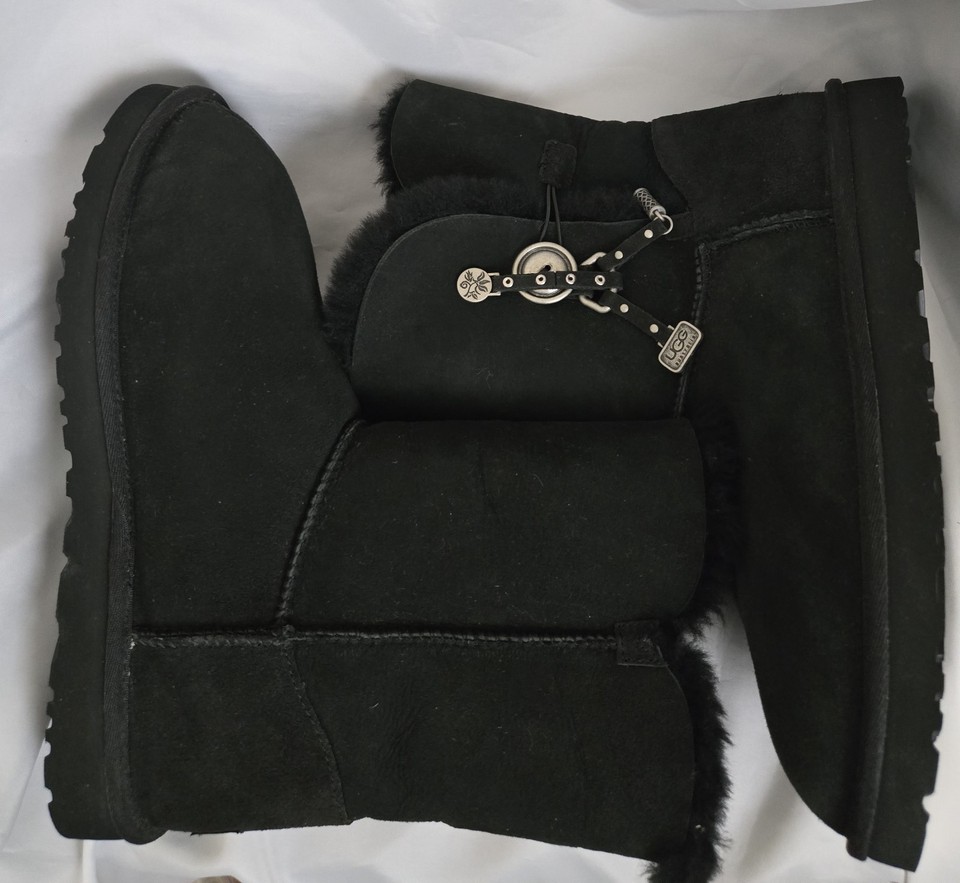 UGG AZALEA CHARM WOMEN WINTER BOOTS SUEDE BLACK US 11 /UK 9 /EU 42 | eBay