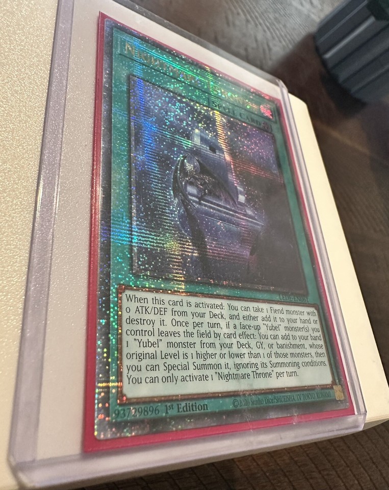 Yu-Gi-Oh! - Nightmare Throne - LEDE-EN061 - Quarter Century Secret Rare ...
