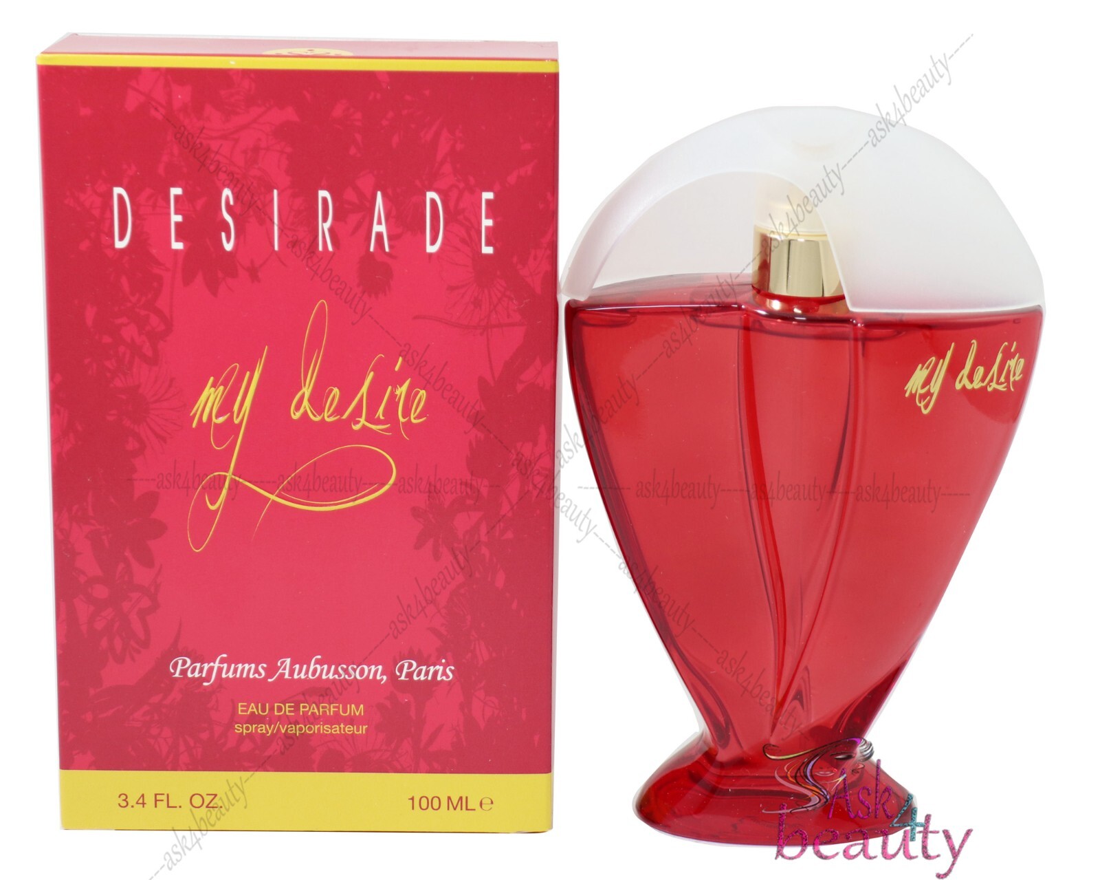 DESIRADE MY DESIRE 3.4/3.3 OZ EDP SPRAY FOR WOMEN BY AUBUSSON NEW IN A ...