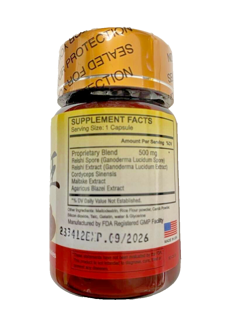 Vicare Vi-Reishi LingZhi 30 Capsules - MADE IN USA - Authentic New ...