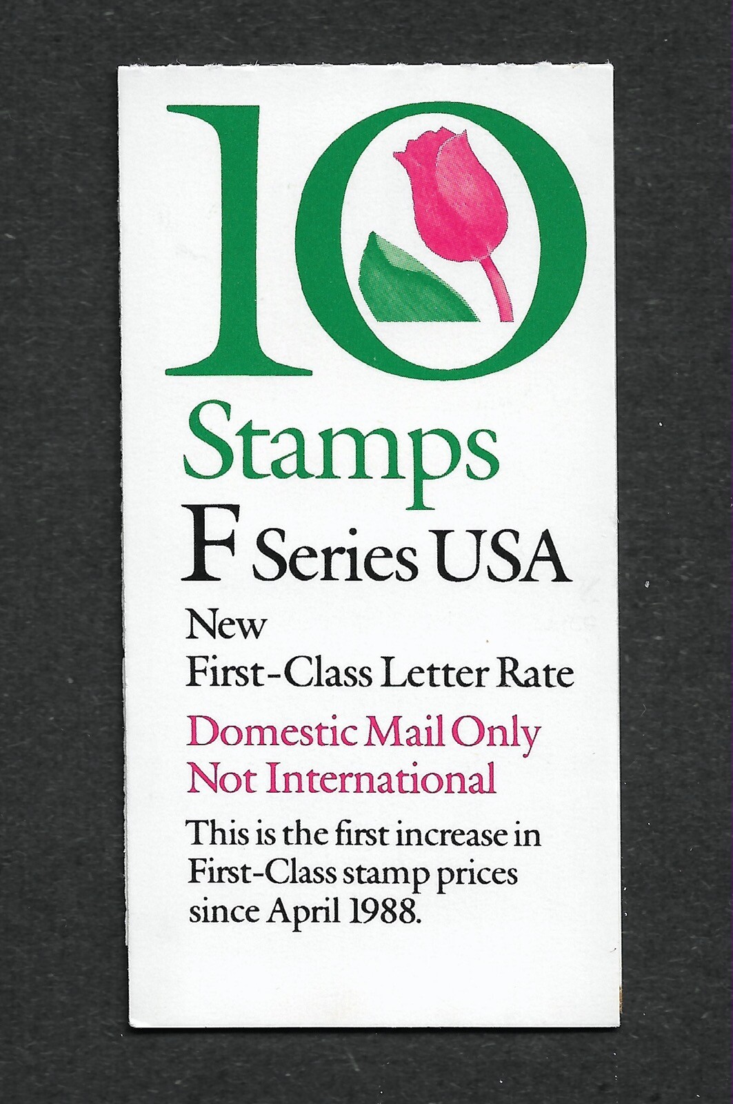 OddLots:™ 532-B184 • Scott #BK184, (29¢) Tulip "F-Rate", Booklet of 10 ...