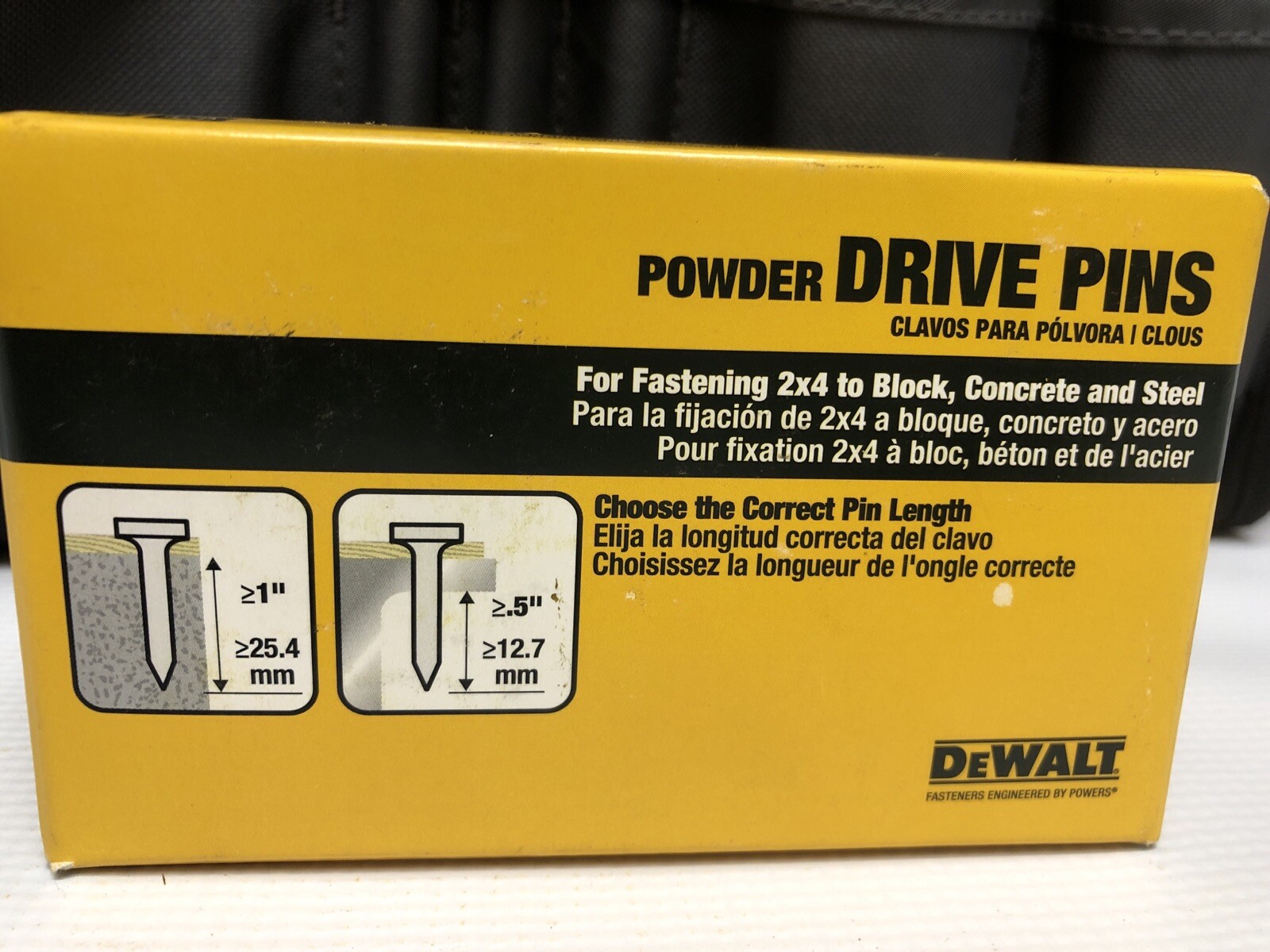 1 Box Of 100 DeWalt Powder Drive Pins 3 inch #DDF3001650 | eBay
