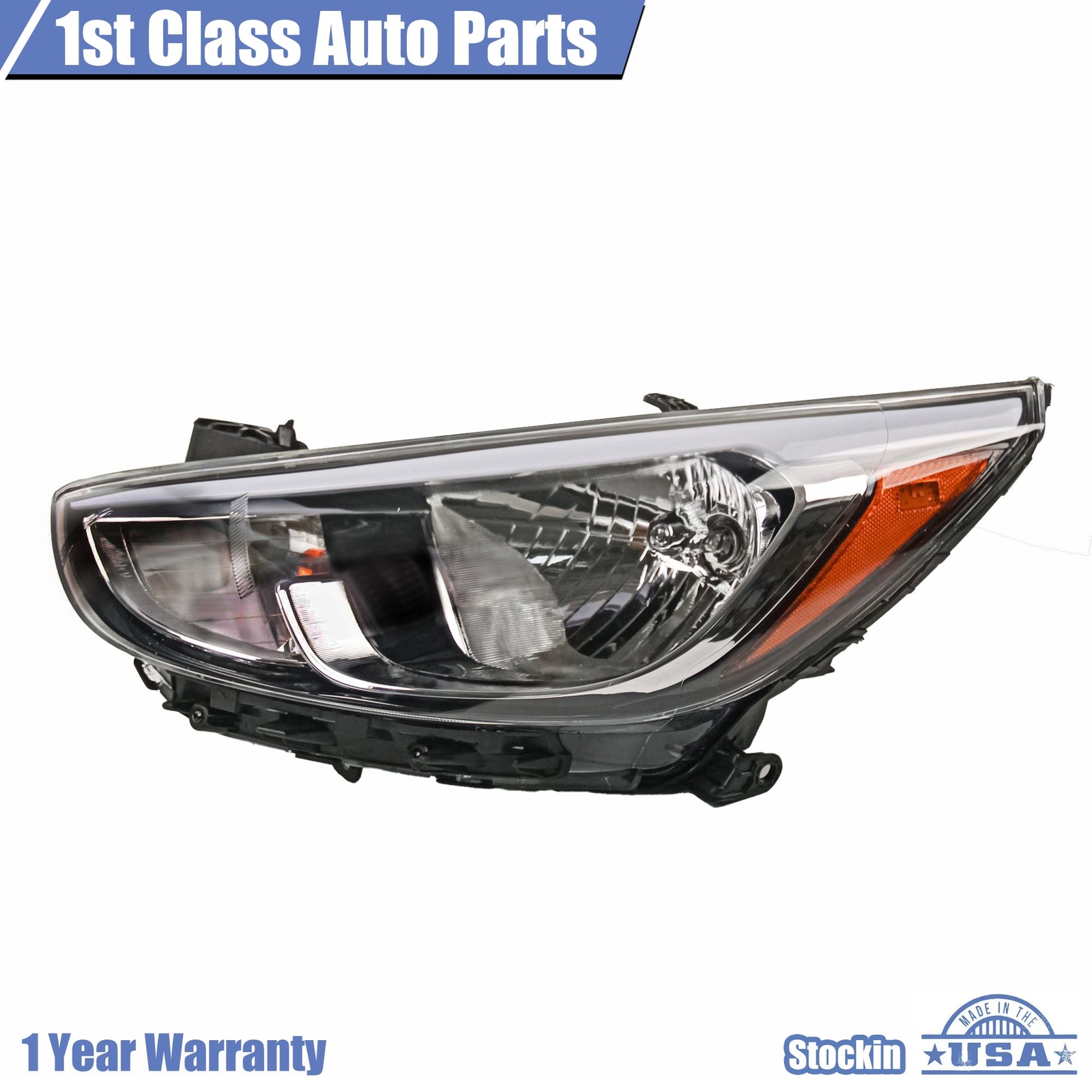 Headlight Assembly Driver Left For 2015-17 Hyundai Accent W/O Bulb ...