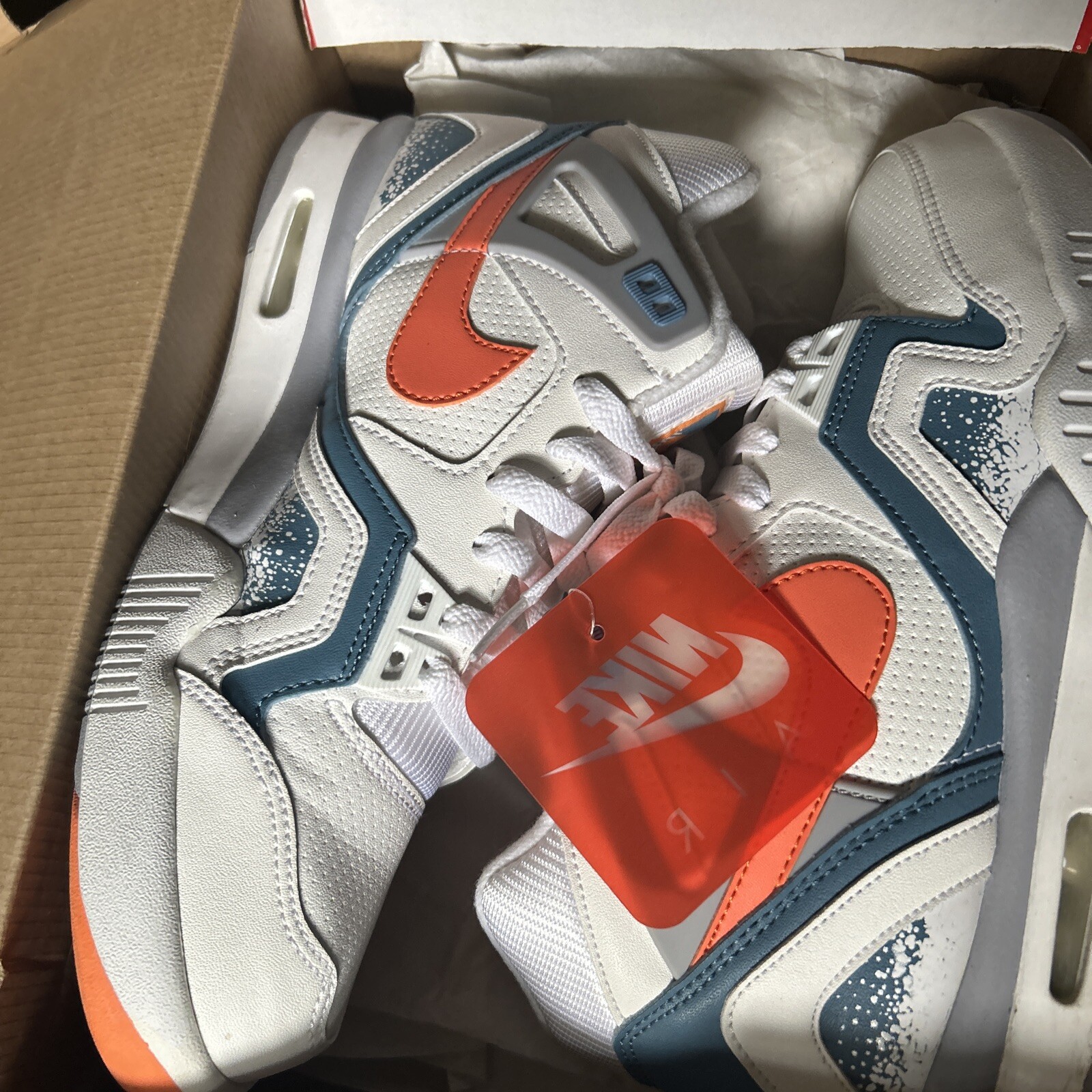 Sz 8 OG Nike Air Tech Challenge 2 White 2013Clay Blue… - Gem