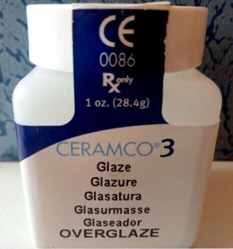 Ceramco3 Glaze Powder Bottle of 28.4gm 1oz. OVERGLAZE by DENTSPLY | eBay
