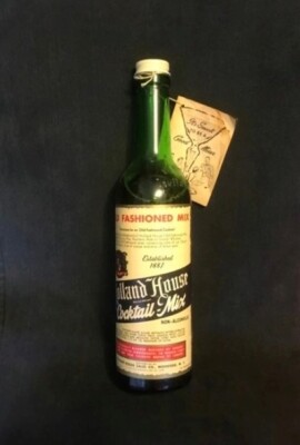 OLD FASHION HOLLAND HOUSE COCKTAIL MIX RECIPE BOOK WOODSIDE NY GLASS ...