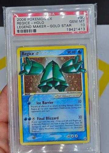PSA 10 GEM MINT Regice Gold Star Ex Legend Maker Pokemon 2006 | eBay