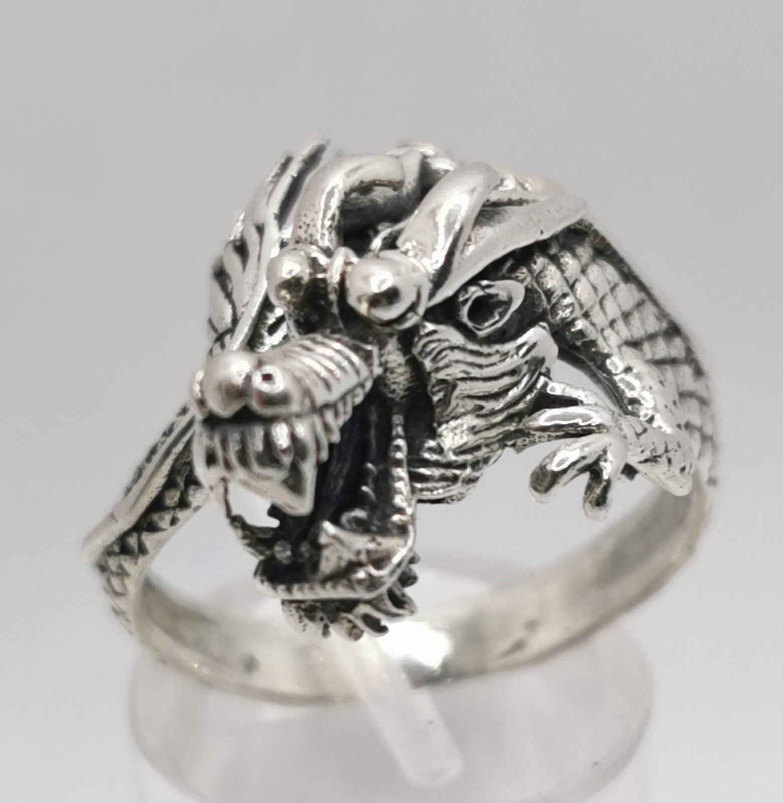 RARE "Dragon" men's ring sterling silver handmade siz… - Gem