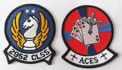 two usaf American squadron cloth patches 2952 clss aces | eBay UK