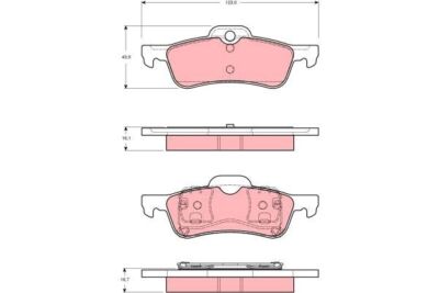 TRW Rear Brake Pads GDB1477 fits Mini Mini R50, R53 Cooper S | eBay ...